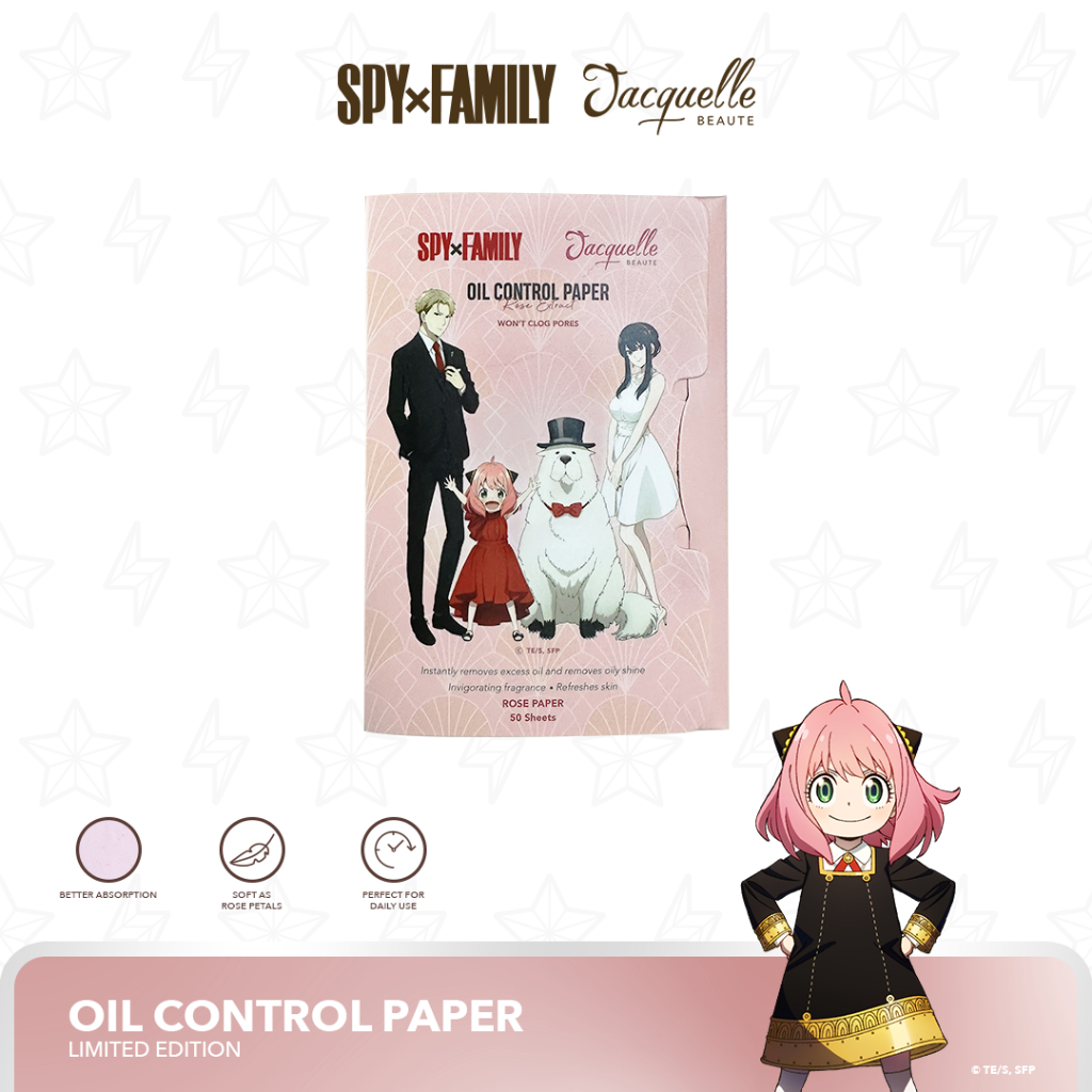 Jacquelle Rose Extract Oil Control Paper - SPY X FAMILY Collection ... Jacquelle Rose Extract Oil Control Paper - SPY X FAMILY Collection ...