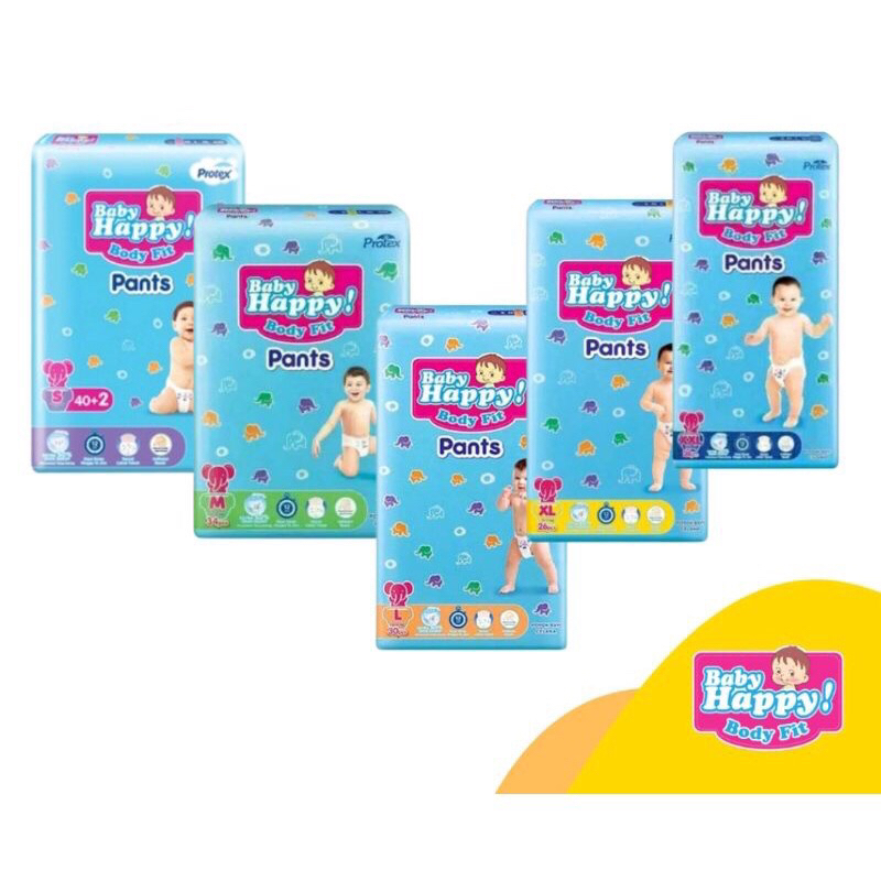 Pempers BABY HAPPY PANTS S38+2, M32, L28, XL26 | Shopee Philippines