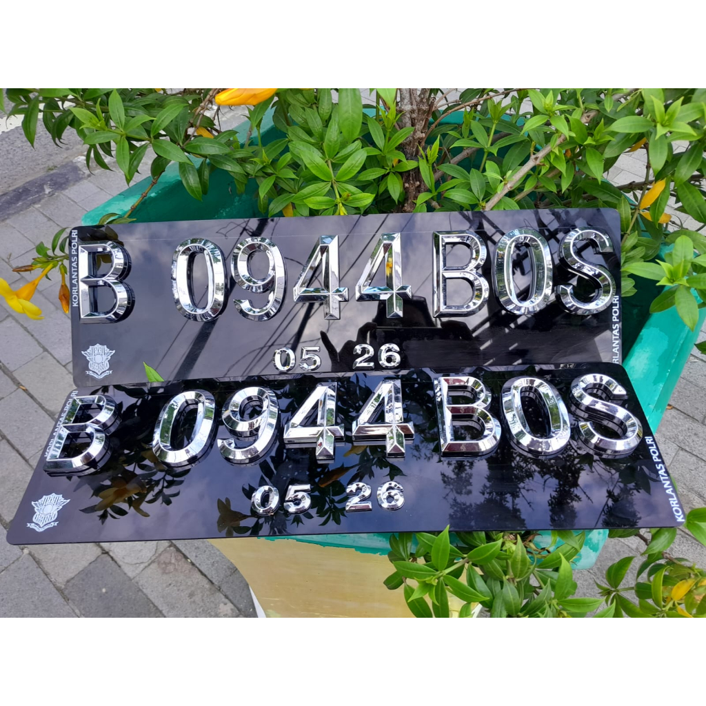 Diamond Croom Embossed Car Number Plate | Shopee Philippines