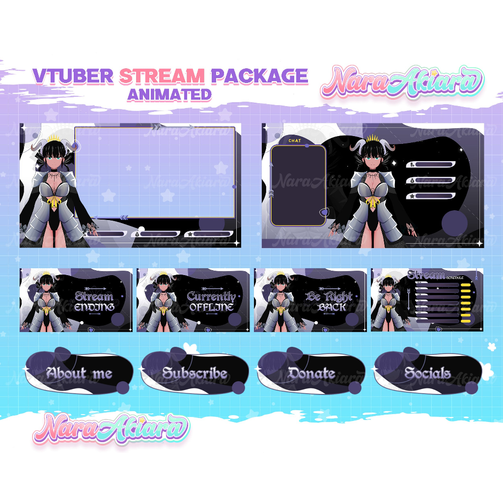 Full Package Streaming Overlay For Your Broadcasting, Streaming ...