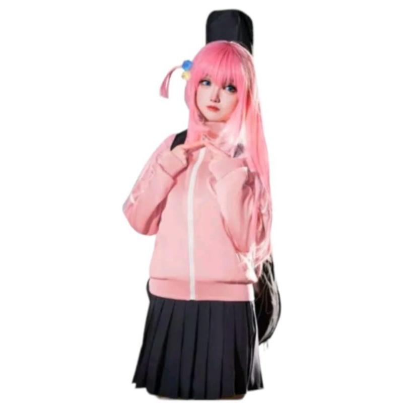 Bocchi The Rock Cosplay anime Plecce Sweater Jacket | Shopee Philippines