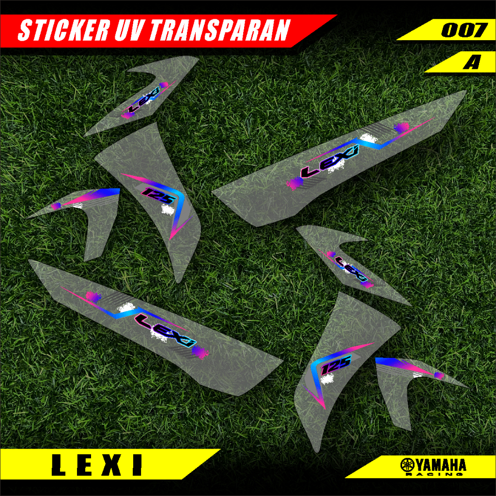 Rainbow Transparent STRIPING YAMAHA LEXI PRO DECAL 07 | Shopee Philippines