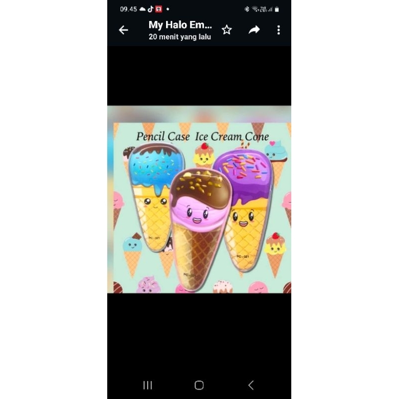 BRIGHT COLORED ICE CREAM MICA PENCIL BOX | Shopee Philippines