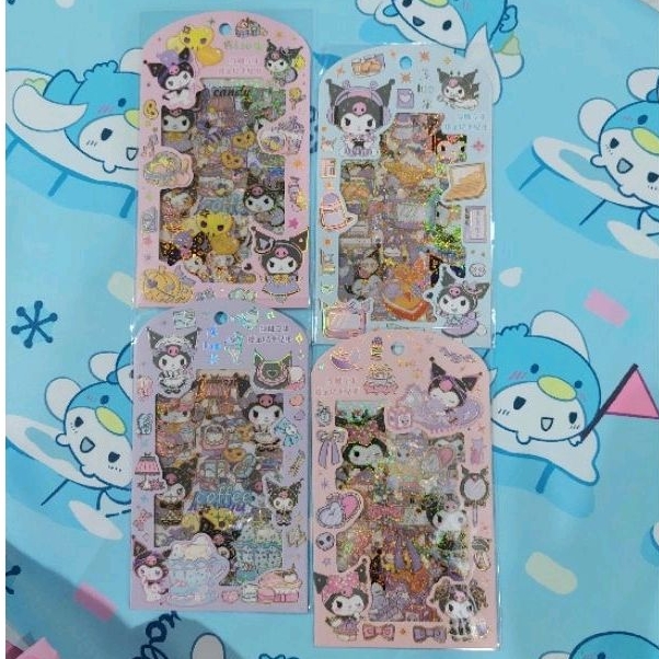 Lovely- Hologram Kuromi Stickers contains 4 sheets / Sanrio Kuromi ...