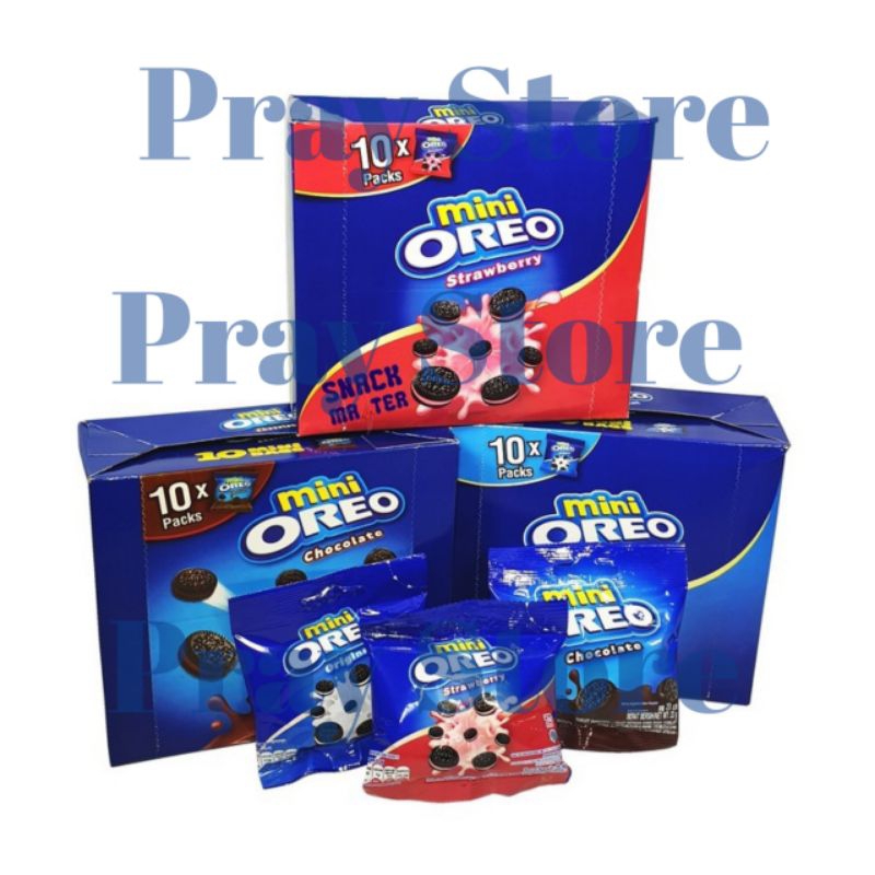 Mini Oreo Biscuit Travel Pack 20gr All Variants Chocolate, Vanilla ...