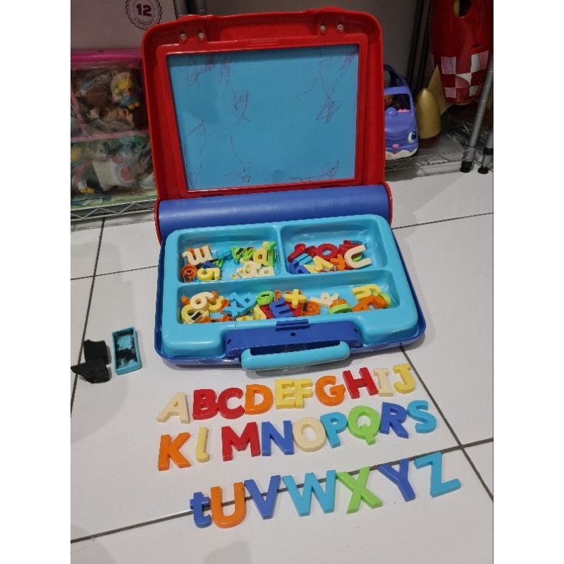 Preloved Children's Educational Toys Whiteboard ELC magnetic board ...