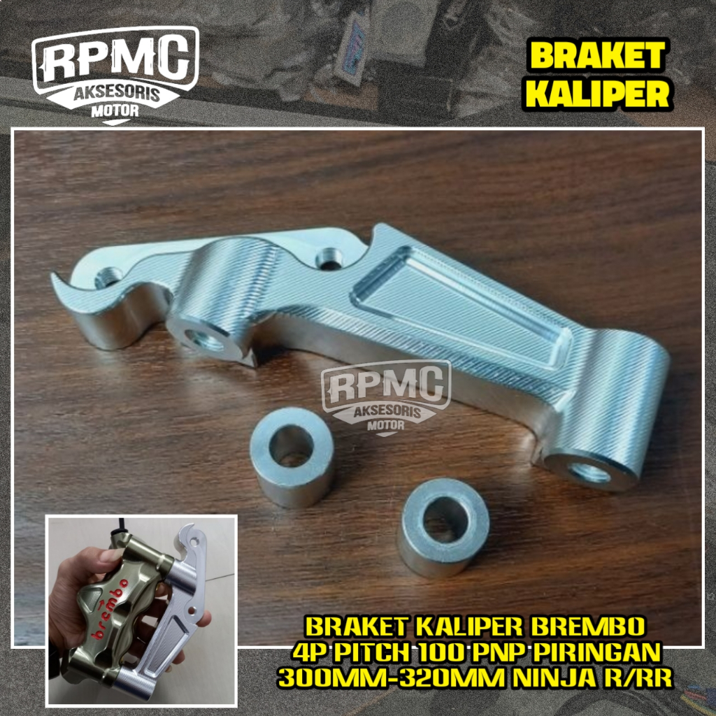 Bigpot CALIPER BRACKET CNC 4 PISTON PITCH 100 108 PNP NINJA 150 R SS RR ...