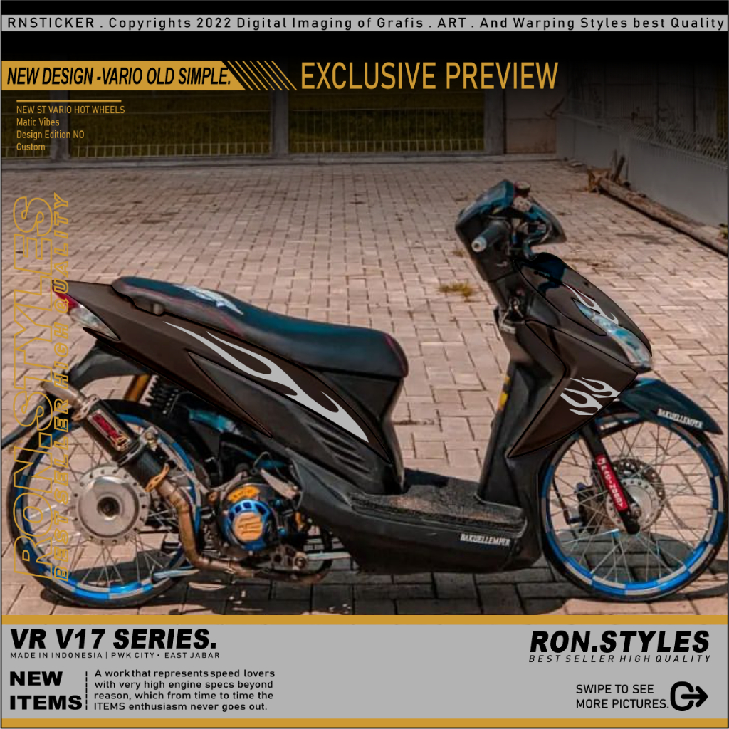 Vrv17 CUTTING STRIPING VARIATIONS VARIO 110 FI STRIPING VARIO 110 CWE ...