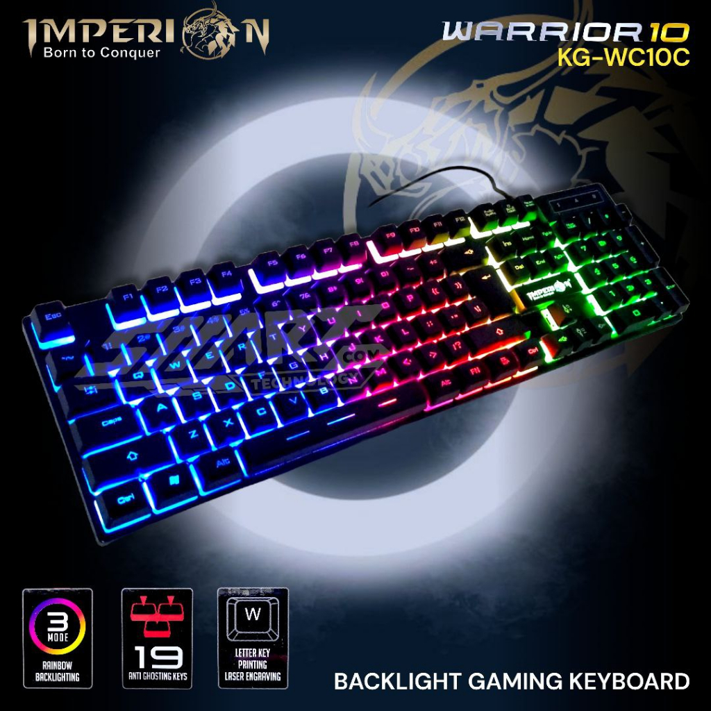 Imperion Gaming Keyboard Warrior 10 | Shopee Philippines