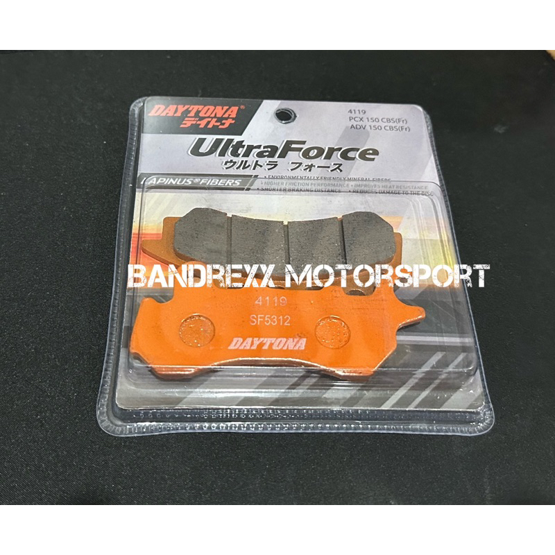 Daytona Ultra Force 4119 Front Brake Pads For PCX 150 CBS-ADV 150 CBS ...