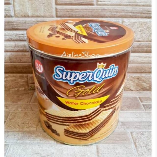 Superquin gold 300G Canned Biscuit Wafers Super quin gold 300 Gram chocolate cheese strawberry ...