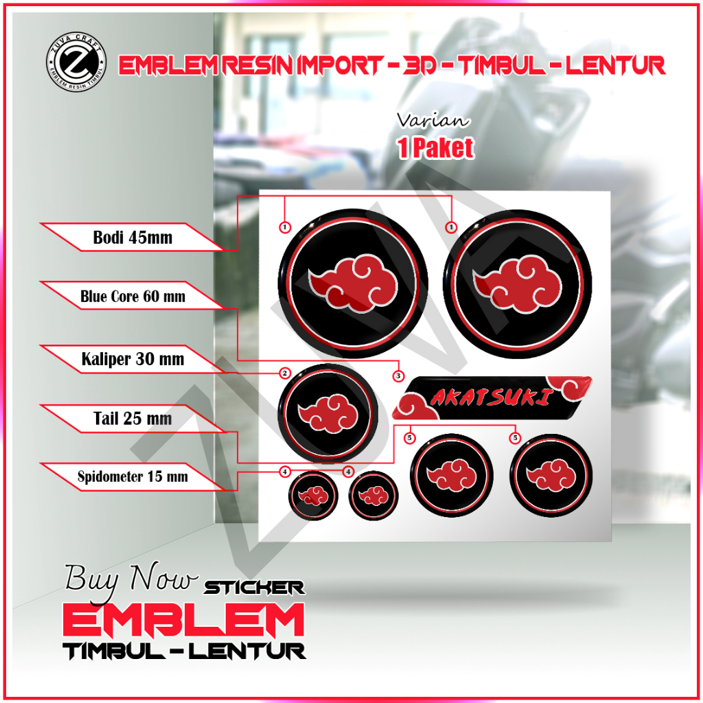 MOTORCYCLE STICKERS 1 PACKAGE NARUTO SERIAL LOGO MOTORCYCLE STICKER ...