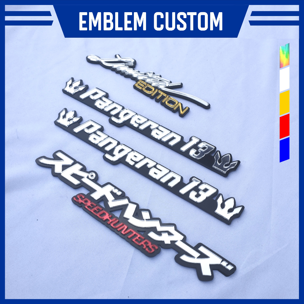 A Pair Of CUSTOM 3D Acrylic Emblem Emblems - JPID | Shopee Philippines