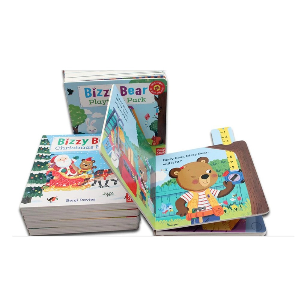 Wd Book Import Bizzy Bear Slider Pull and Push Board Books Kids Story ...