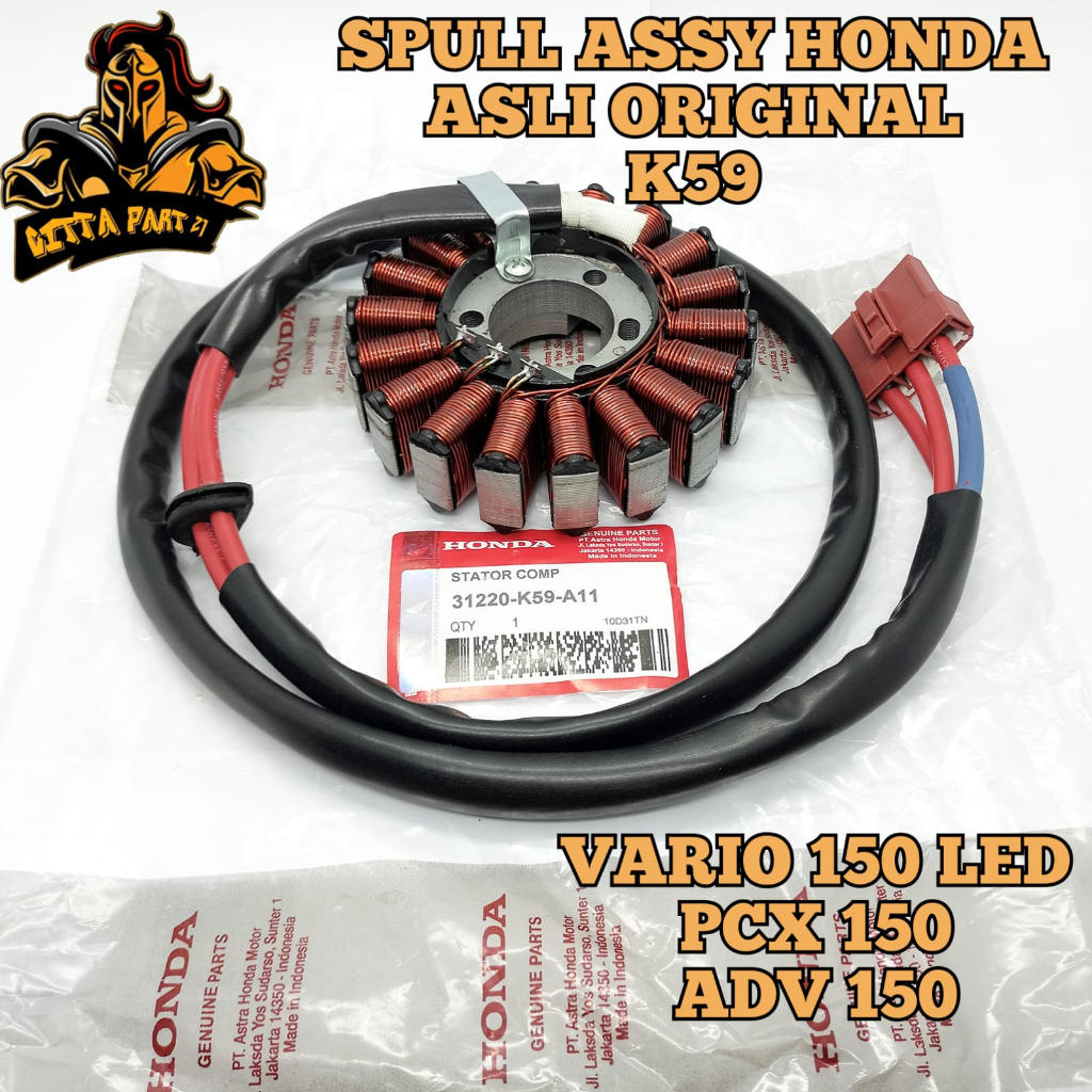 Stator COMP SPULL ORIGINAL HONDA K59 ORIGINAL QUALITY ORIGINAL HONDA ...