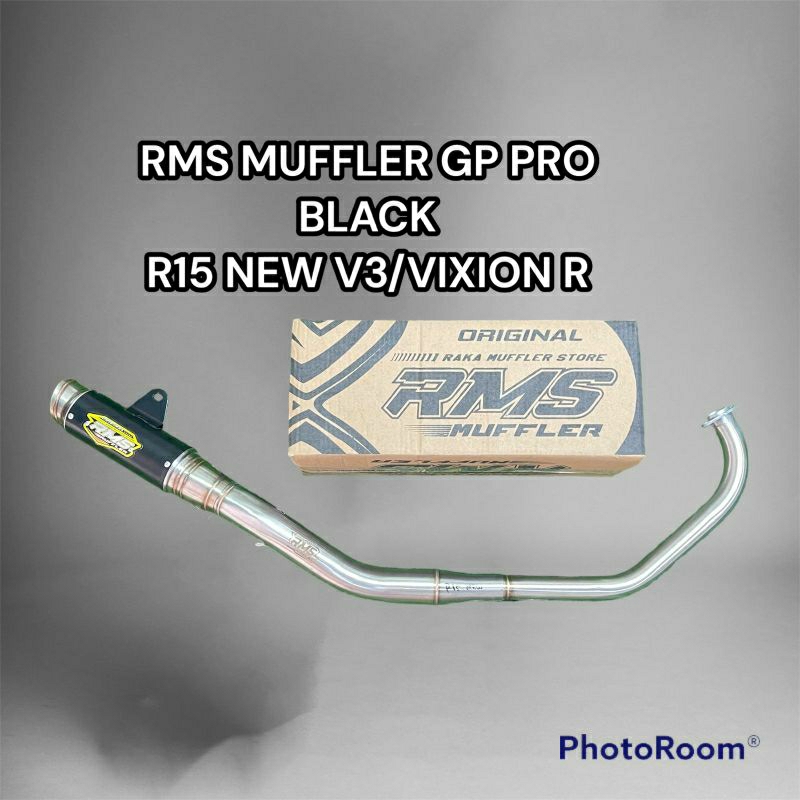 Exhaust R15 NEW V3 VIXION R GP PRO BLACK RMS MUFFLER ORIGINAL | Shopee ...