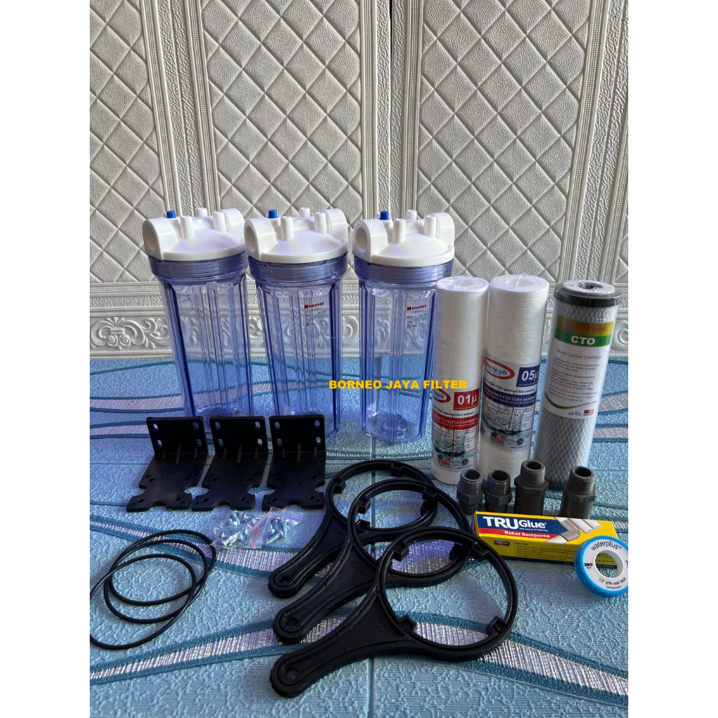 PDAM Water Filter Package PAM/ Ready-to-Use 3-Stage Tap/ CTO Connection ...