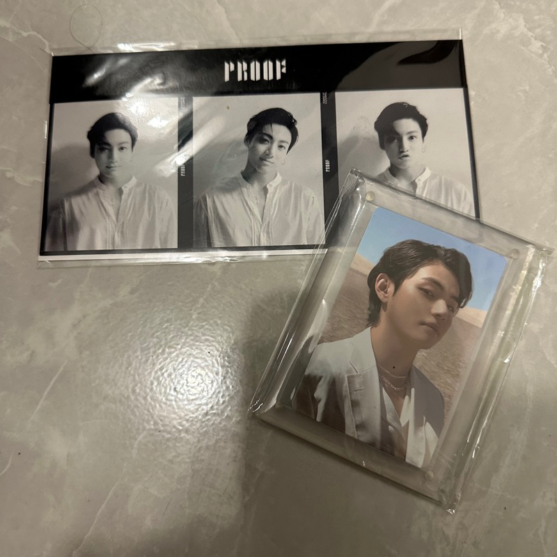 - Weverse pob BTS Proof - V Taehyung Pc+Acrylic frame and jungkook Triptych (All Set) | Shopee ...