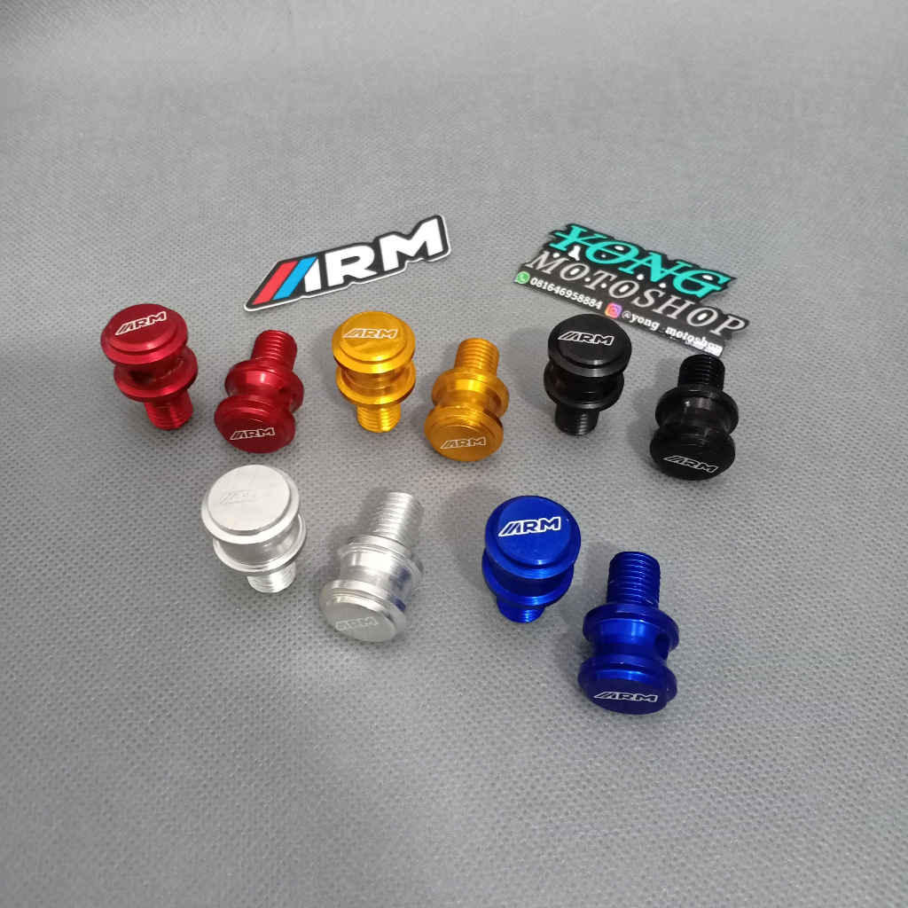 Full CNC ARM Rear View Mirror Hole Cover Bolts for Yamaha Aerox Nmax ...