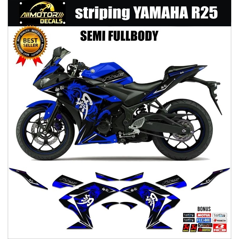 Striping Yamaha R25 Livery Kanji Dragons/R25 Motorcycle Variation List ...