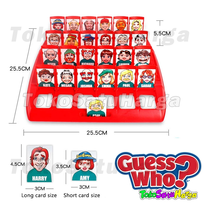 Guess Who Educational Children's Toy Guess the Image of Memory game ...