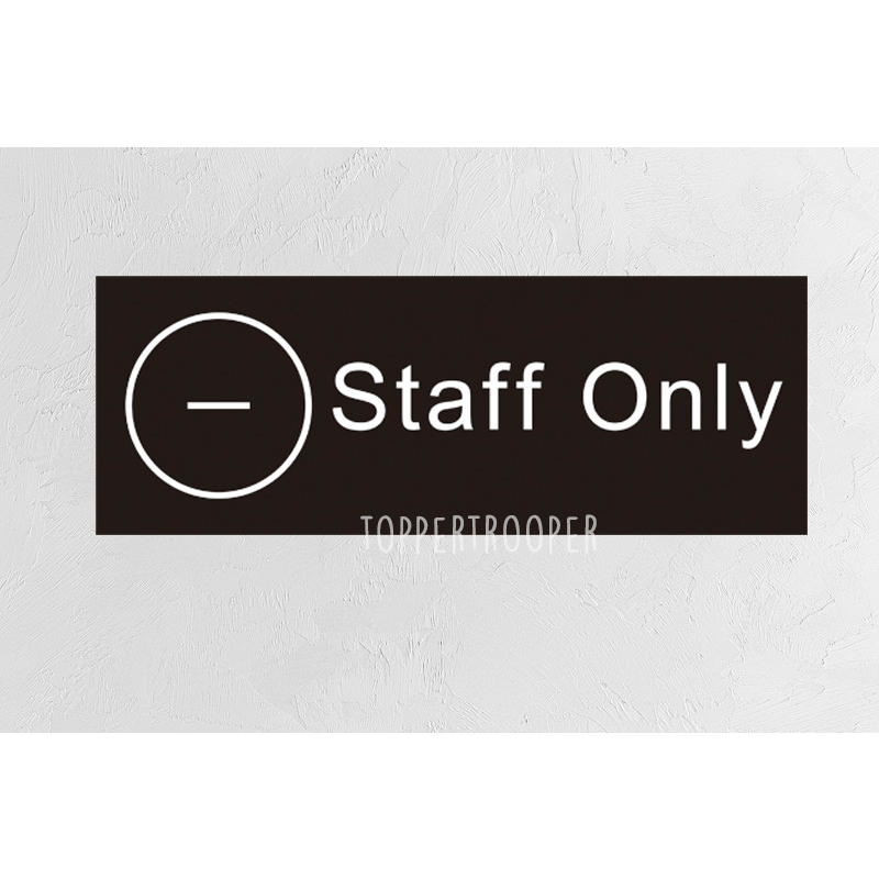 Acrylic Sign Staff Only Sign Board | Ready to send Staff Boards ...