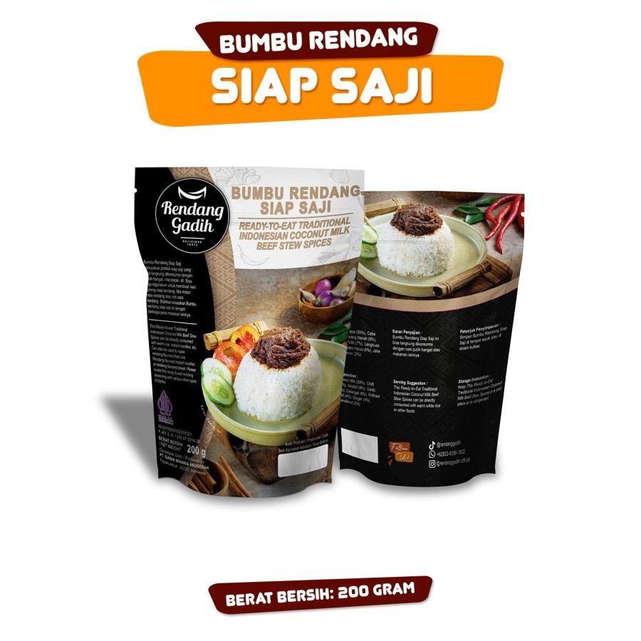 Rendang Seasoning Ready to Eat Rendang Gadih | Shopee Philippines