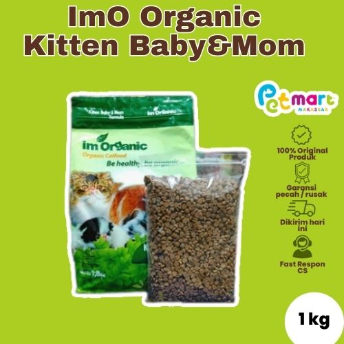 Imo Organic Kitten And Mom Formula Dry Cat Food Repack Dry Food 1kg ...
