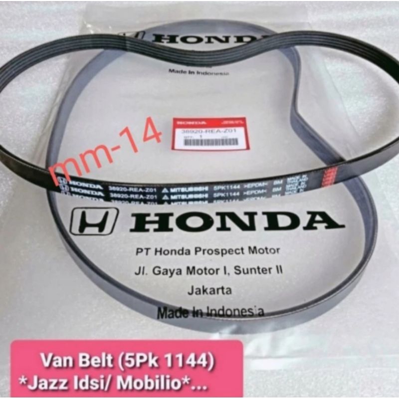 Van BELT FANBELT FAN BELT ORIGINAL HONDA MOBILIO FAN Strap | Shopee ...