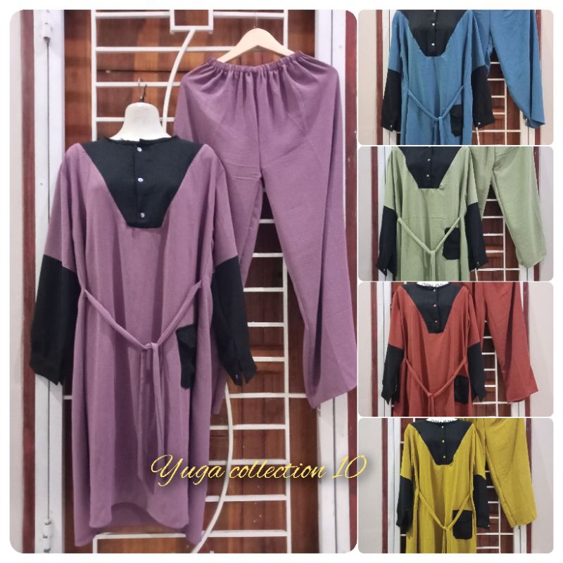 Adult women's combination tunic suit/viral trendy crinkle tunic suit ...