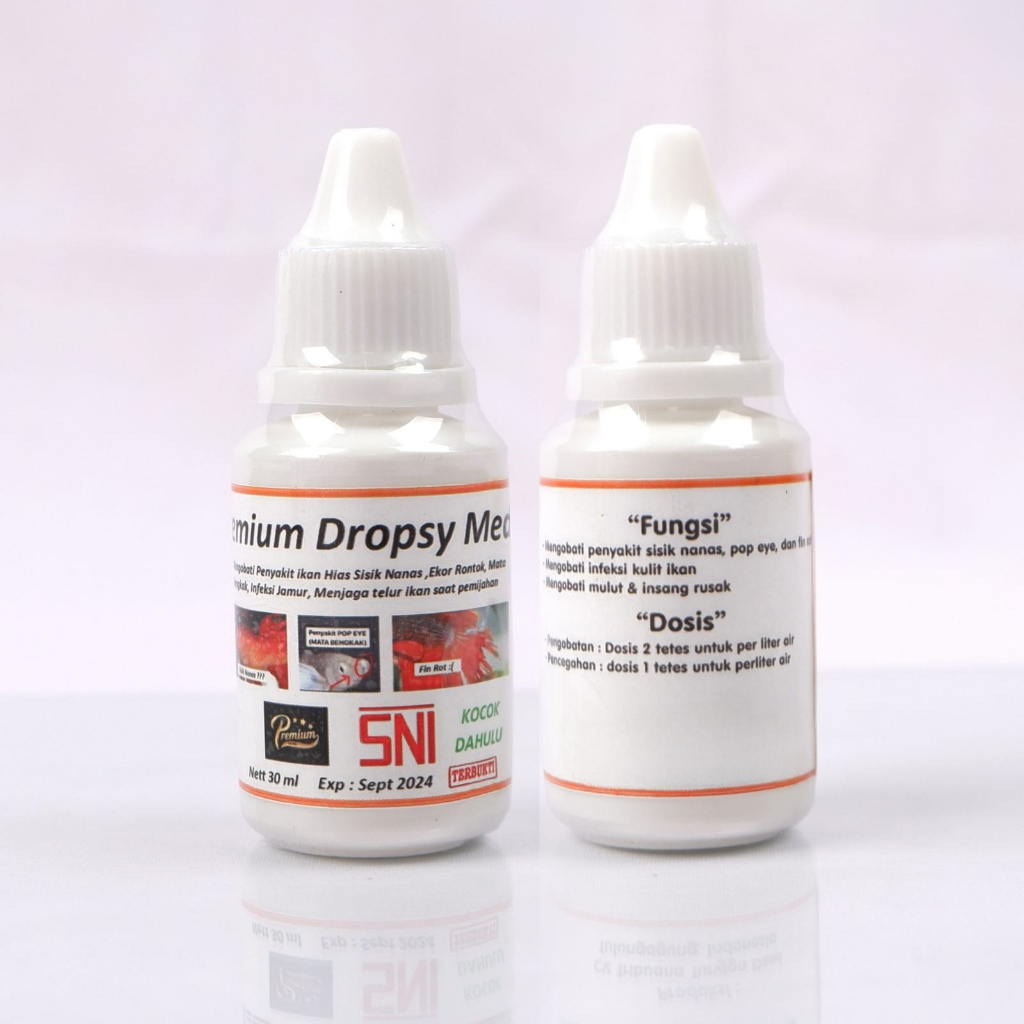 MATA Premium DROPSY MED Medicine Fish Scales Pineapple Tail Eyes Misty ...