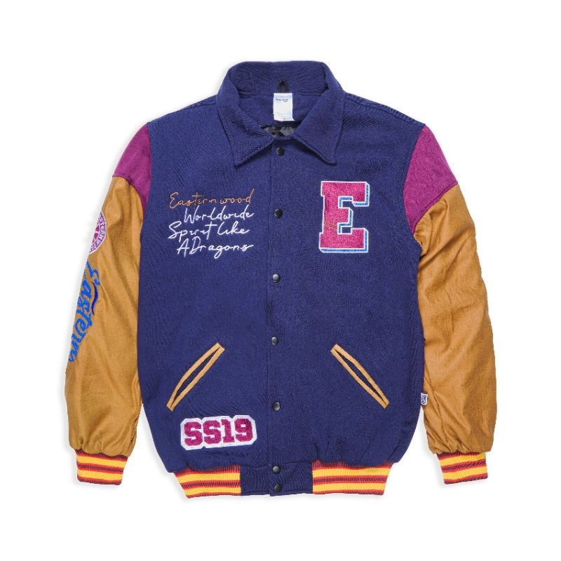 HITAM Easternwood Varsity Jacket Black Varsity Jacket Varsity Jacket ...