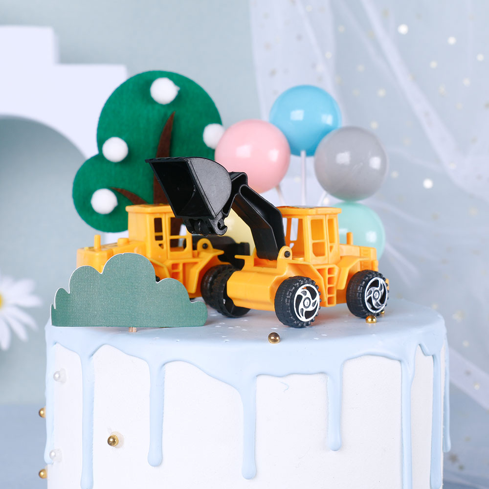 Excavator Cake Topper / Construction Car 1 set of 6Pc | Shopee Philippines