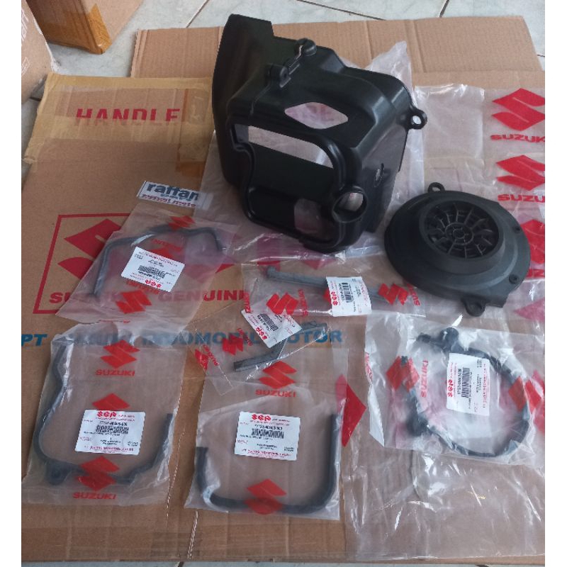 MESIN Engine fan cover and head block cover + rubber dumper full gasket ...