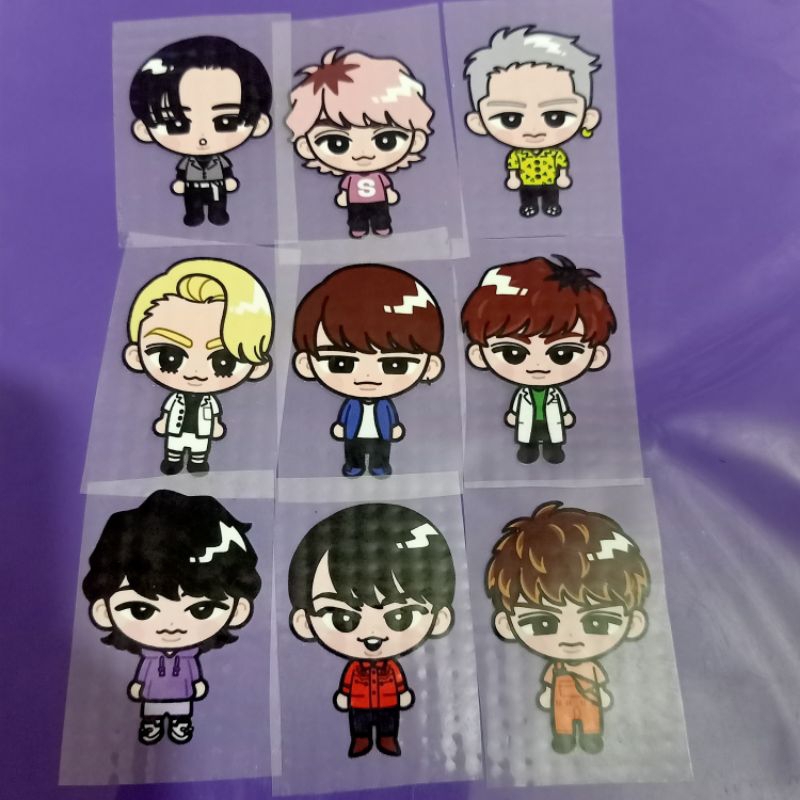 Chibi Member Snow Man Screen Printing Patch | Shopee Philippines