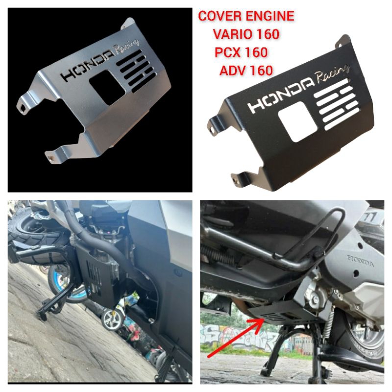 MESIN Engine guard Cover ADV 160 PCX 160 VARIO 160 ABS CBS lower engine ...