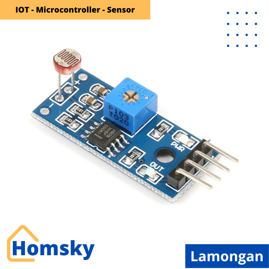 Cahaya 4pin Photosensitive Sensor Module Light Dependent Control Light Sensor Iot Arduino