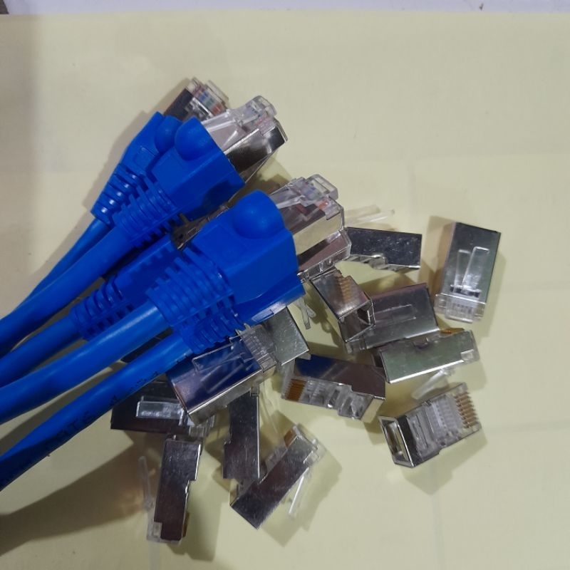 Rj 45 METAL GIGABYTE SERVER LAN CABLE 10 / 20 / 30 CM COMMSCOPE CAT 6 ...