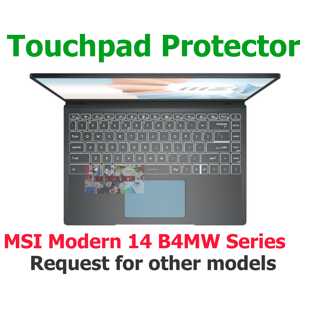 Touchpad Trackpad Protector MSI Modern 14 B4MW Series | Shopee Philippines