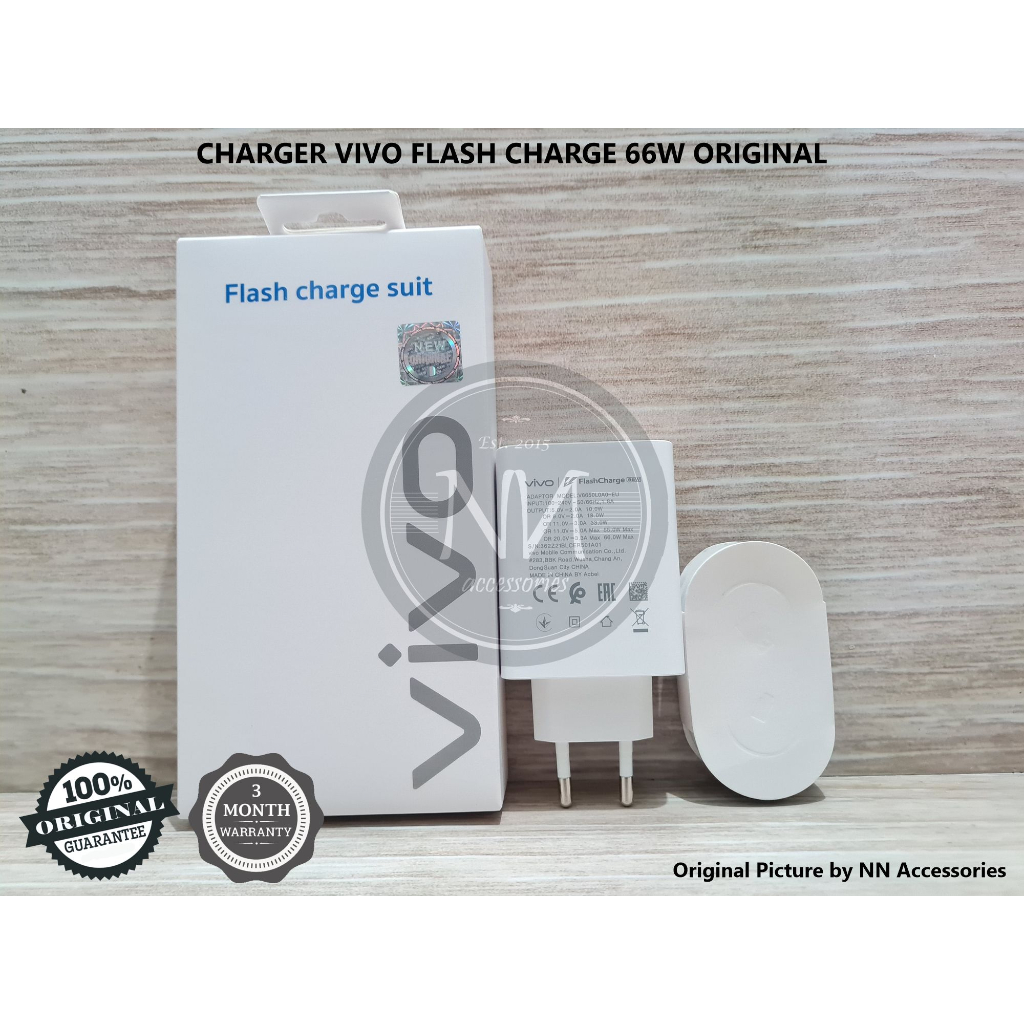 CHARGER VIVO V25 PRO V27 V27E T1 PRO 5G FAST CHARGING FLASH CHARGE 66W ...