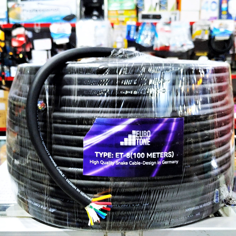 Eurotone Snake Cable Contains 8 Way Stereo Snack Original Pure Copper ...