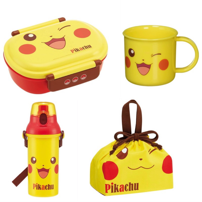 Lunch BOX BENTO SET SERIES JAPAN SKATER FOR POKEMON PIKACHU ANTIBACTERIAL MADE IN JAPAN | Shopee ...