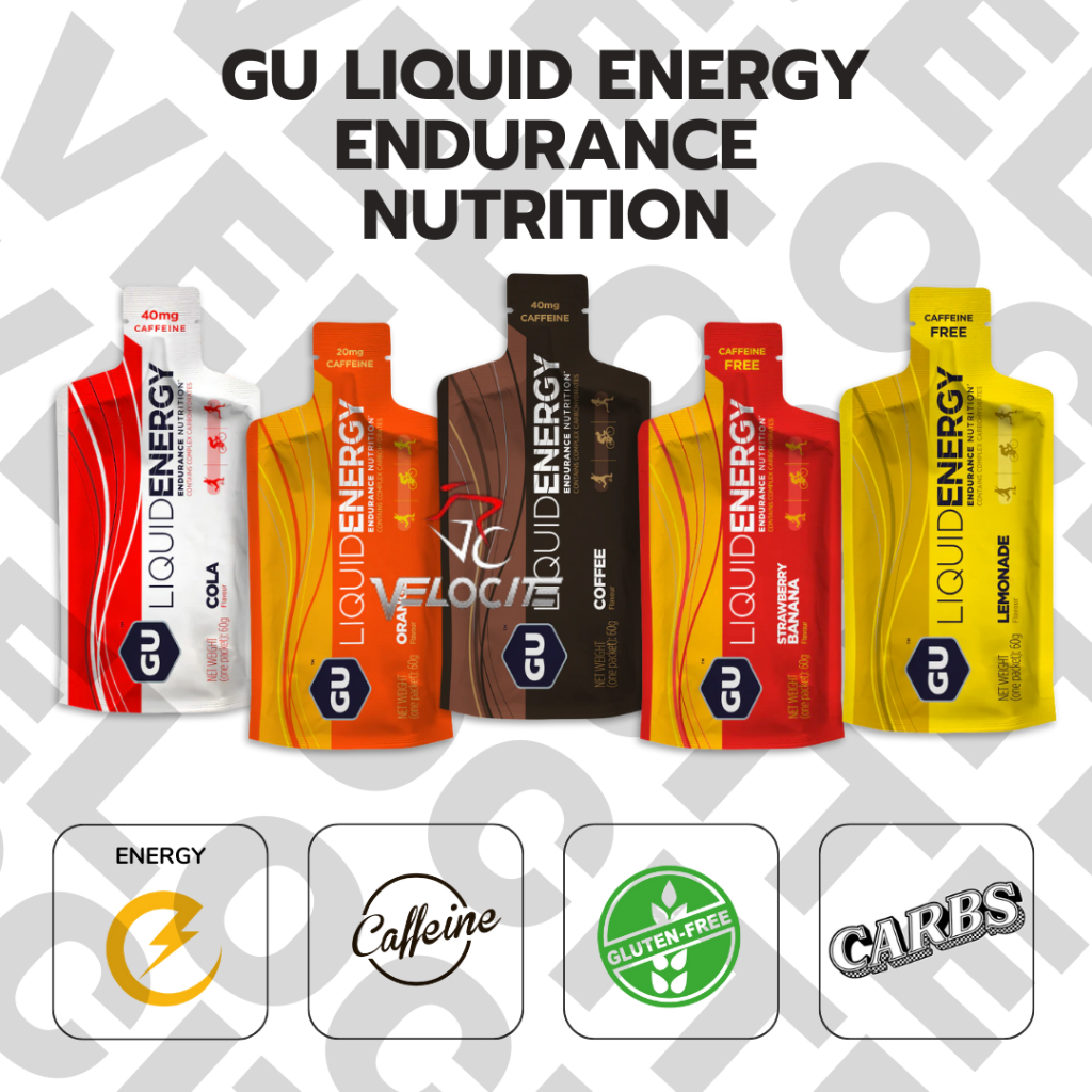 GU Liquid Energy Gel Electrolyte Pre Workout Liquid Fitness Supplement ...