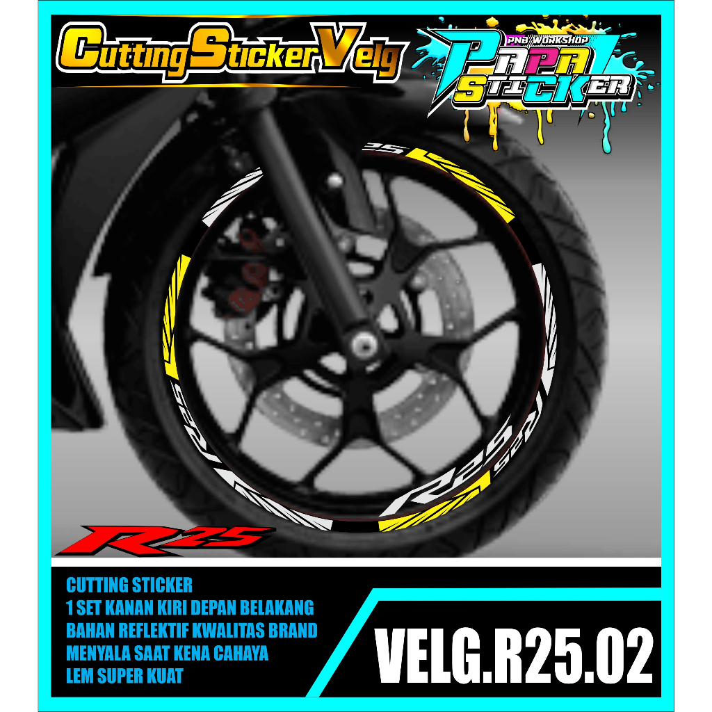 Relg STICKER R25 CUTTING STICKER RELG CUTTING VARIATIONS R25 LIS TIRE ...
