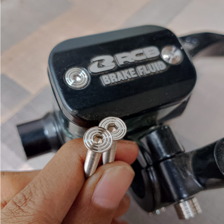 Stainless steel L bolts RCB brake master tube CUSTOM brake master cover ...