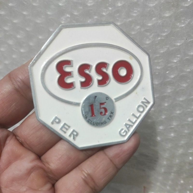 Badge Esso Sticker Metal Esso Ulma Vespa Lambretta | Shopee Philippines