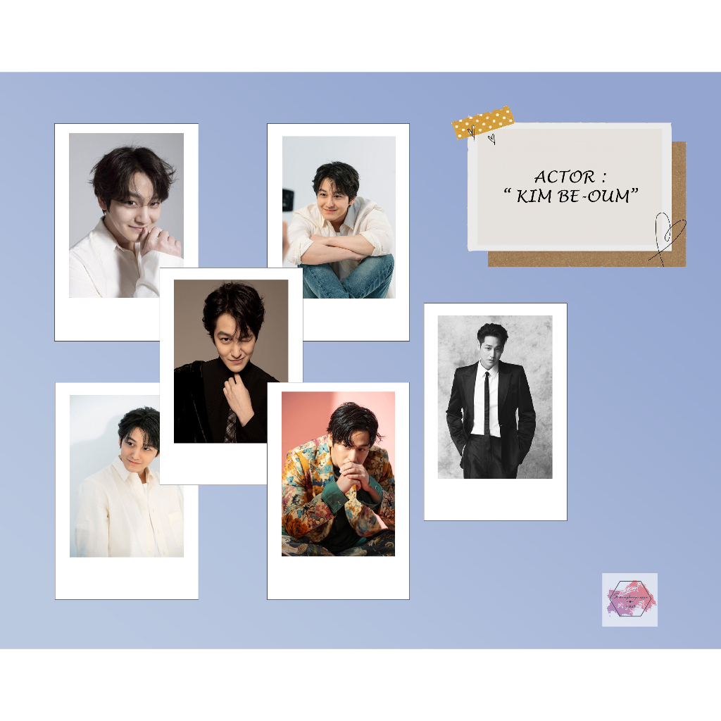 Kim BEOM - PHOTOCARD PATTERN K-ACTOR contains 5 pcs | Shopee Philippines