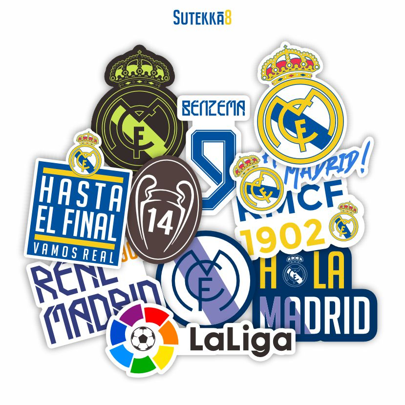 Sticker PACK REAL MADRID SERIES [11Pcs] | Shopee Philippines