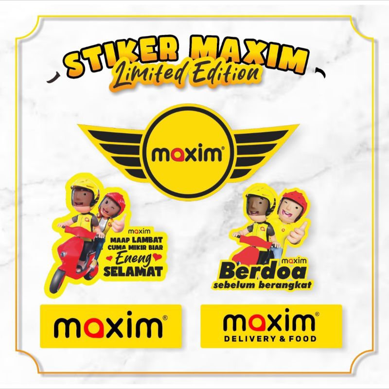 Maxim HELMET STICKER IS BIG | Motorcycle | Online OJEK CARS / PLACE ...