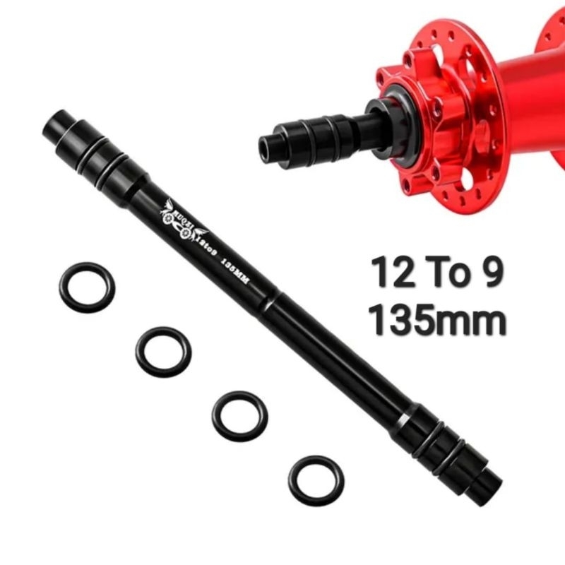 Muqzi Rear Adapter Hub TA 12mm to QR 9mm 135mm Rear Freehub Adapter TA ...